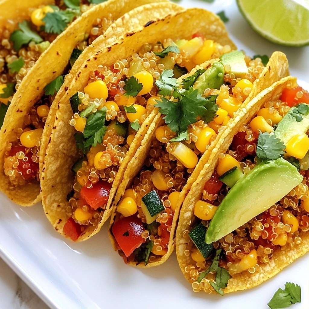 Crispy Healthy Quinoa Veggie Tacos Tasty and Fresh - Recipe Website