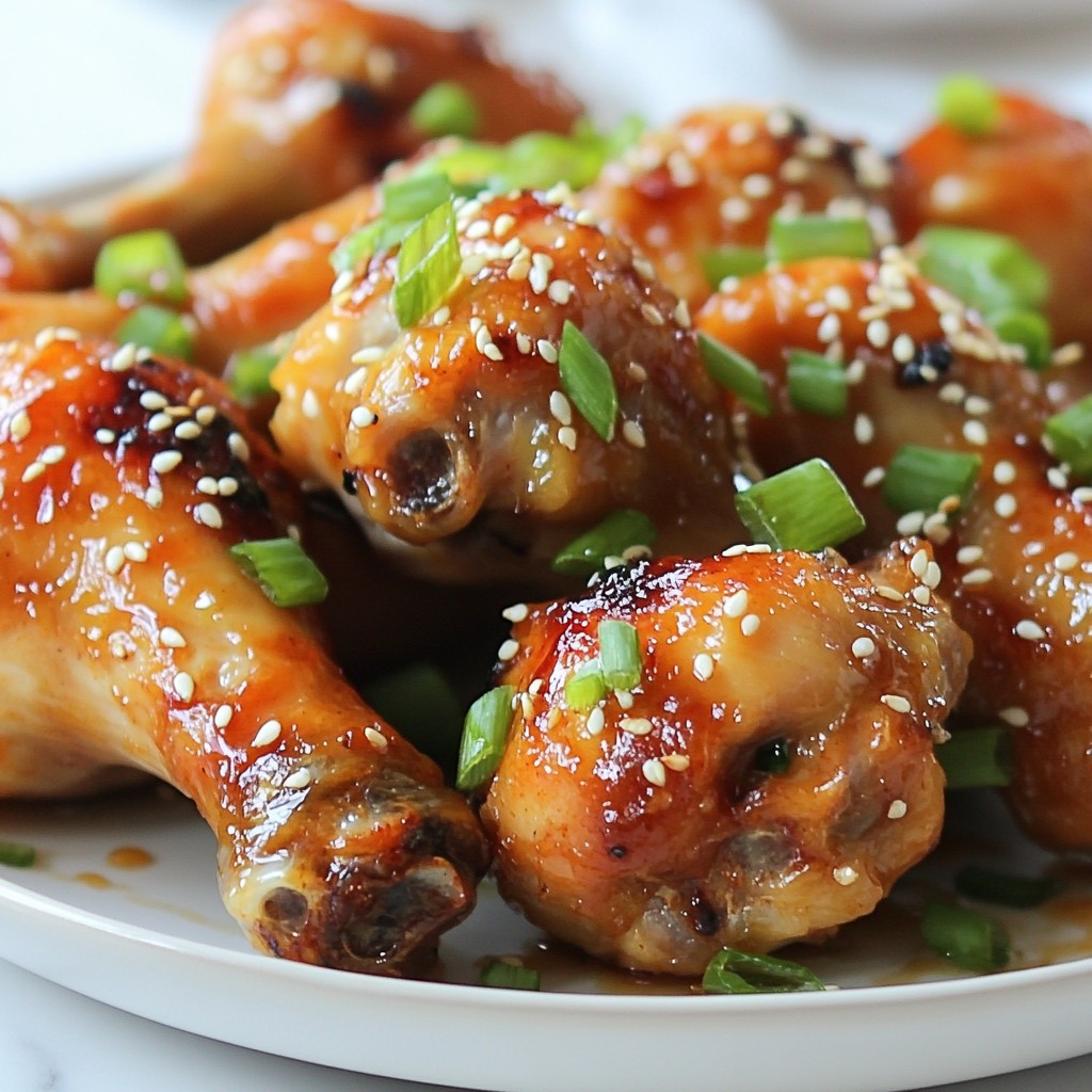 Honey Garlic Glazed Chicken Drumsticks Tasty Treat - Recipe Website