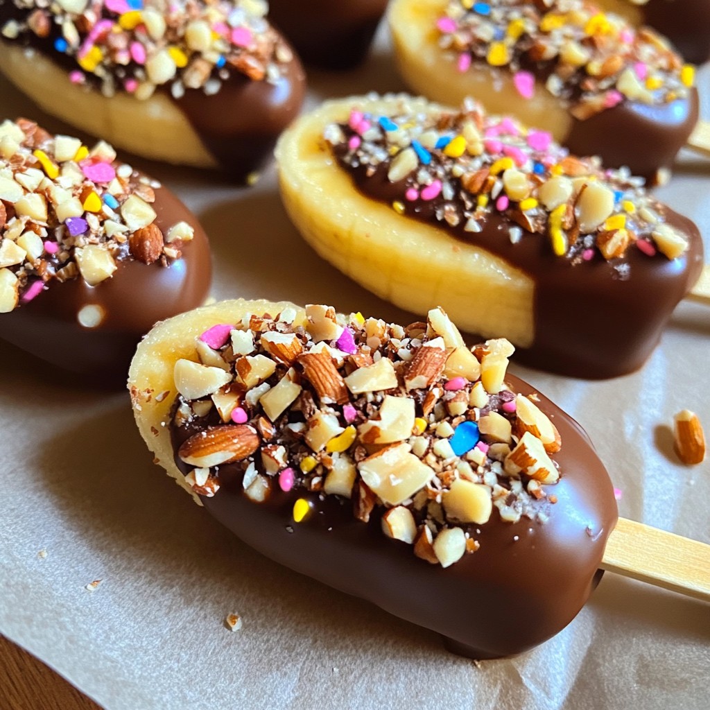 Chocolate Covered Banana Pops Delicious Frozen Treat - Recipe Website